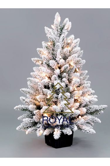 Krukor Jul Träd - Mini Konstgjorda julgranar - och med varm LED ...