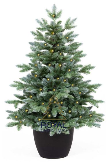 Krukor Jul Träd - Mini Konstgjorda julgranar - och med varm LED ...